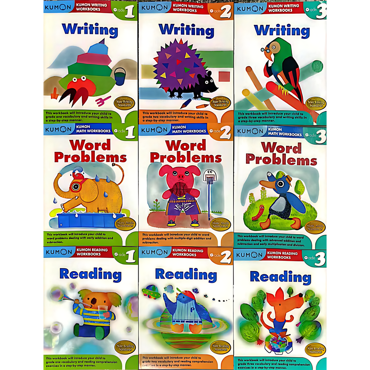 Kumon Grade 1 Complete Set (6 Workbooks) - Addition, Subtraction, Geom ...